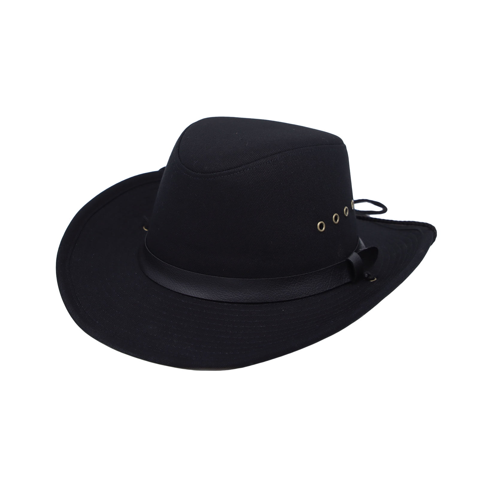 WITHMOONS Cotton Western Cowboy Banded Hat Indiana Jones Sun Cap ...