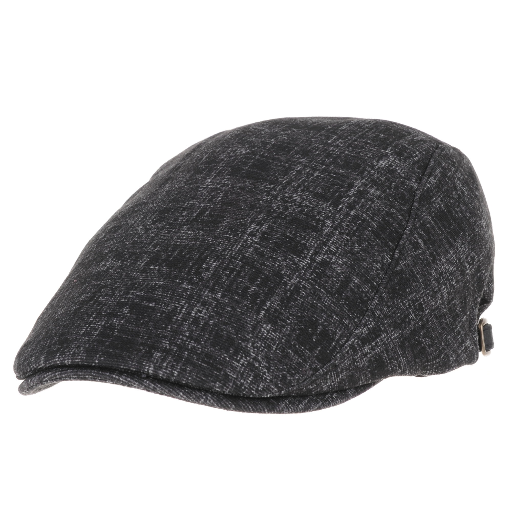 WITHMOONS Flat Cap Matrix Check Pattern Ivy Hat LD3417 (Black ...
