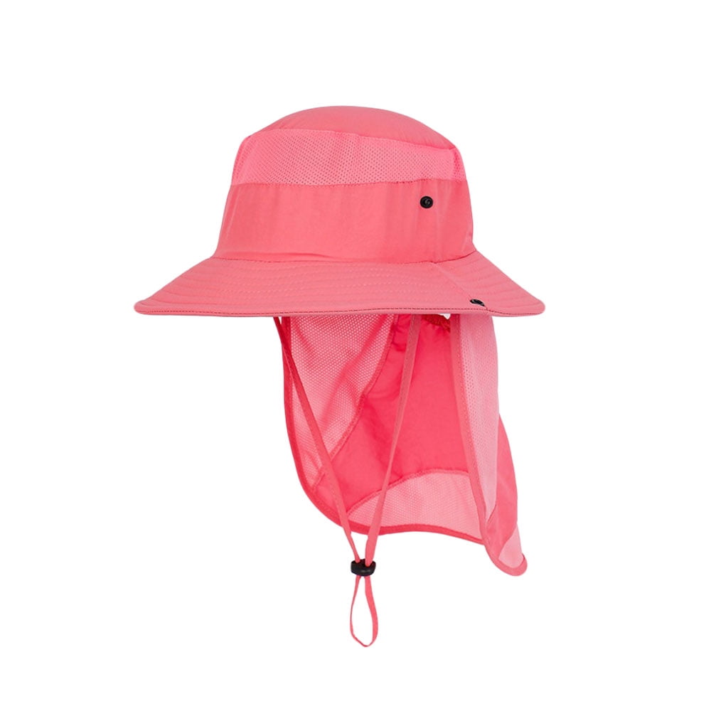 WITHMOONS Kids Boys Girls Long Neck Flap Safari Cap Boonie Fishing ...