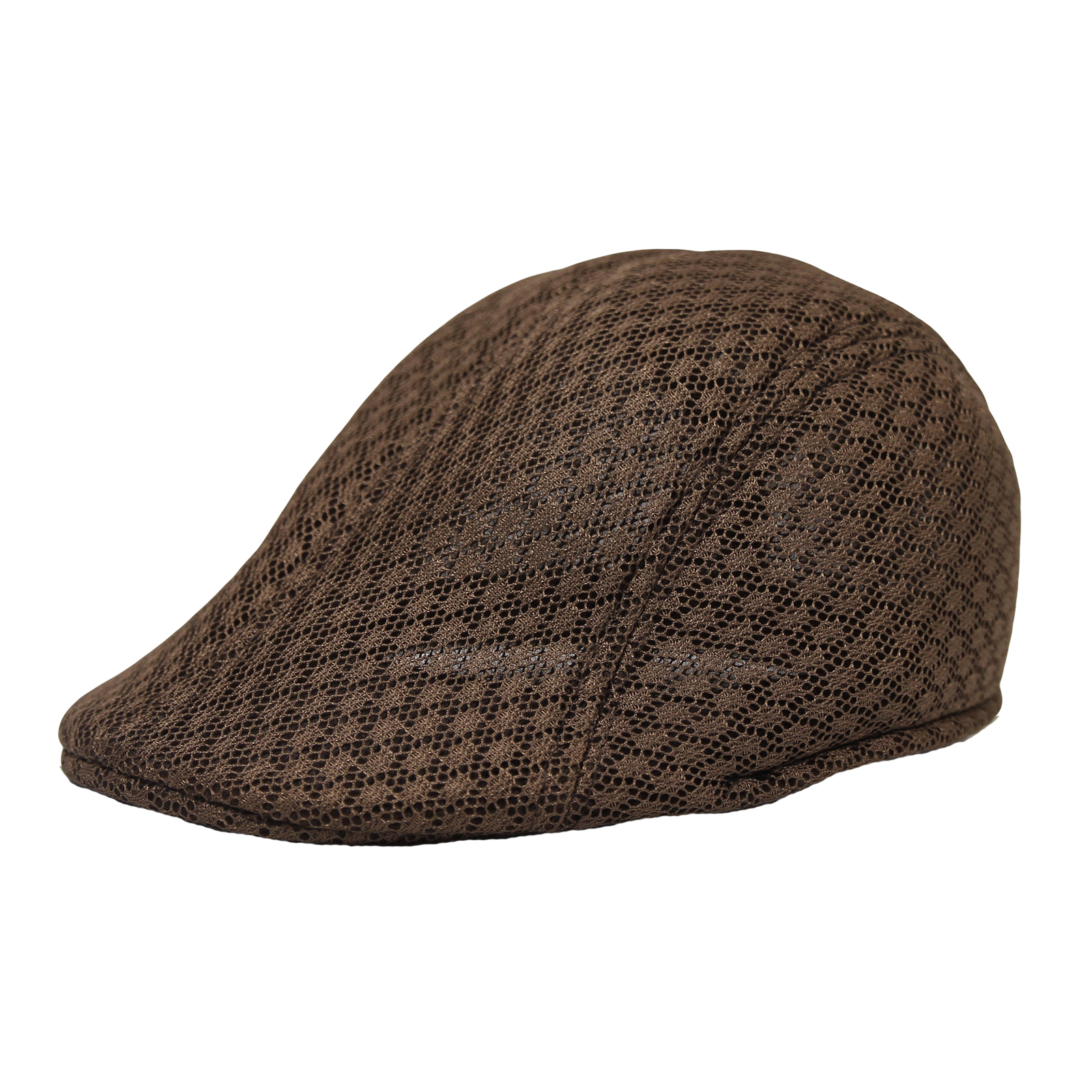 WITHMOONS Men Breathable Mesh Summer Hat Newsboy Cap Cabbie Cap UZ30053 ...