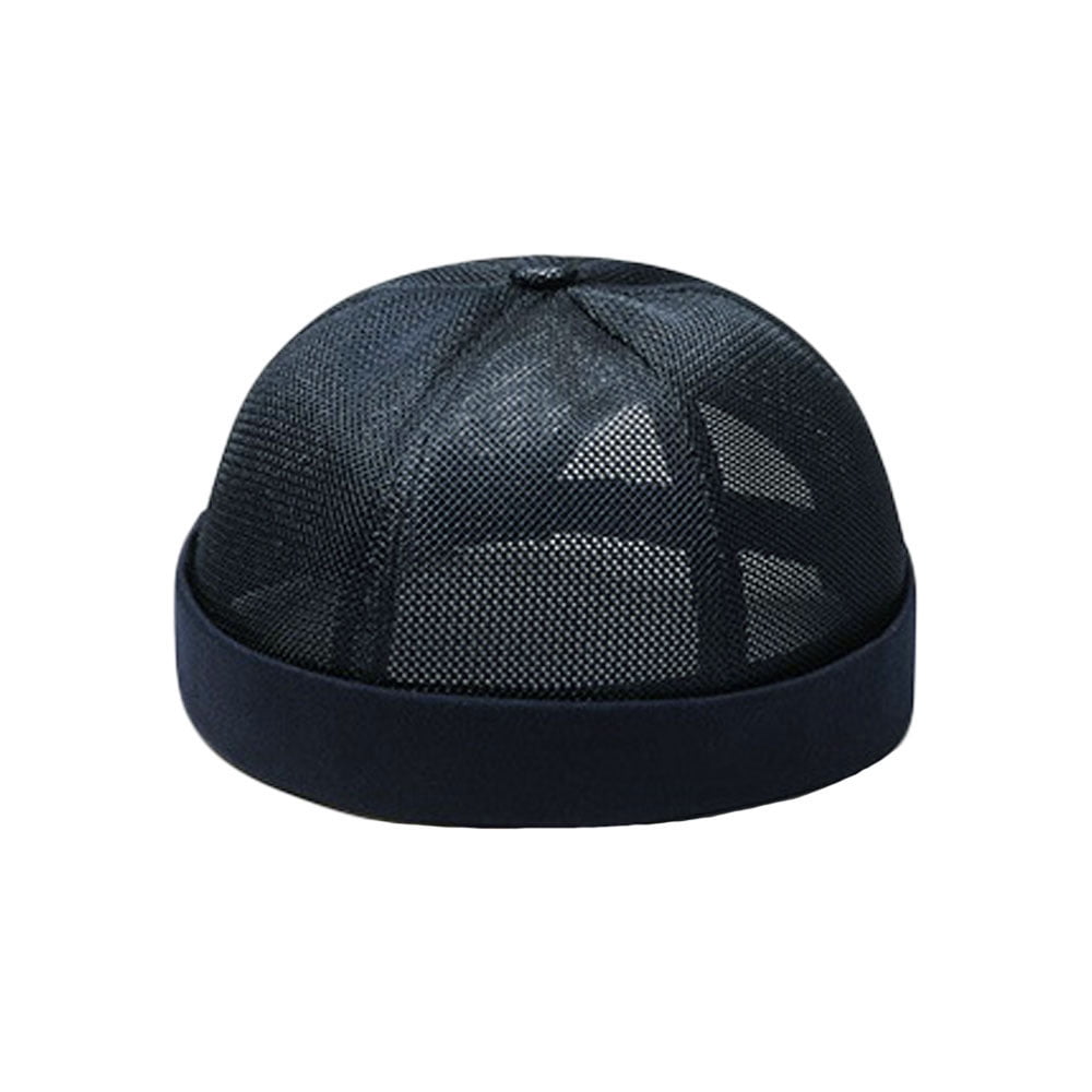 WITHMOONS Mesh Summer Brimless Docker Harbour Hat Watch Cap Rolled Cuff ...