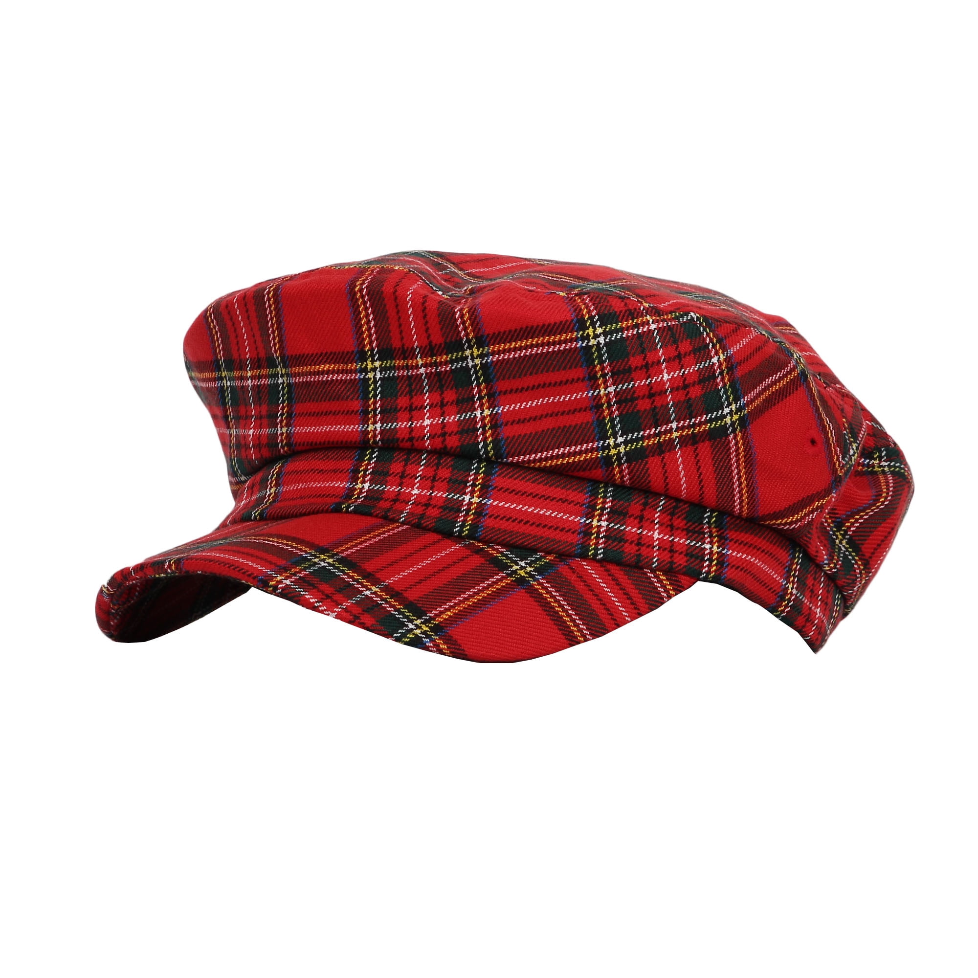 WITHMOONS Newsboy Beret Hat Tartan Check Cool Cotton Golf Cap HM31178 ...