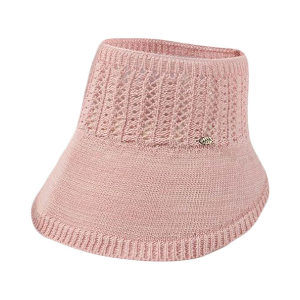 WITHMOONS Packable Sun Hat Foldable Cap Summer Knit Beach Bucket Hat ...