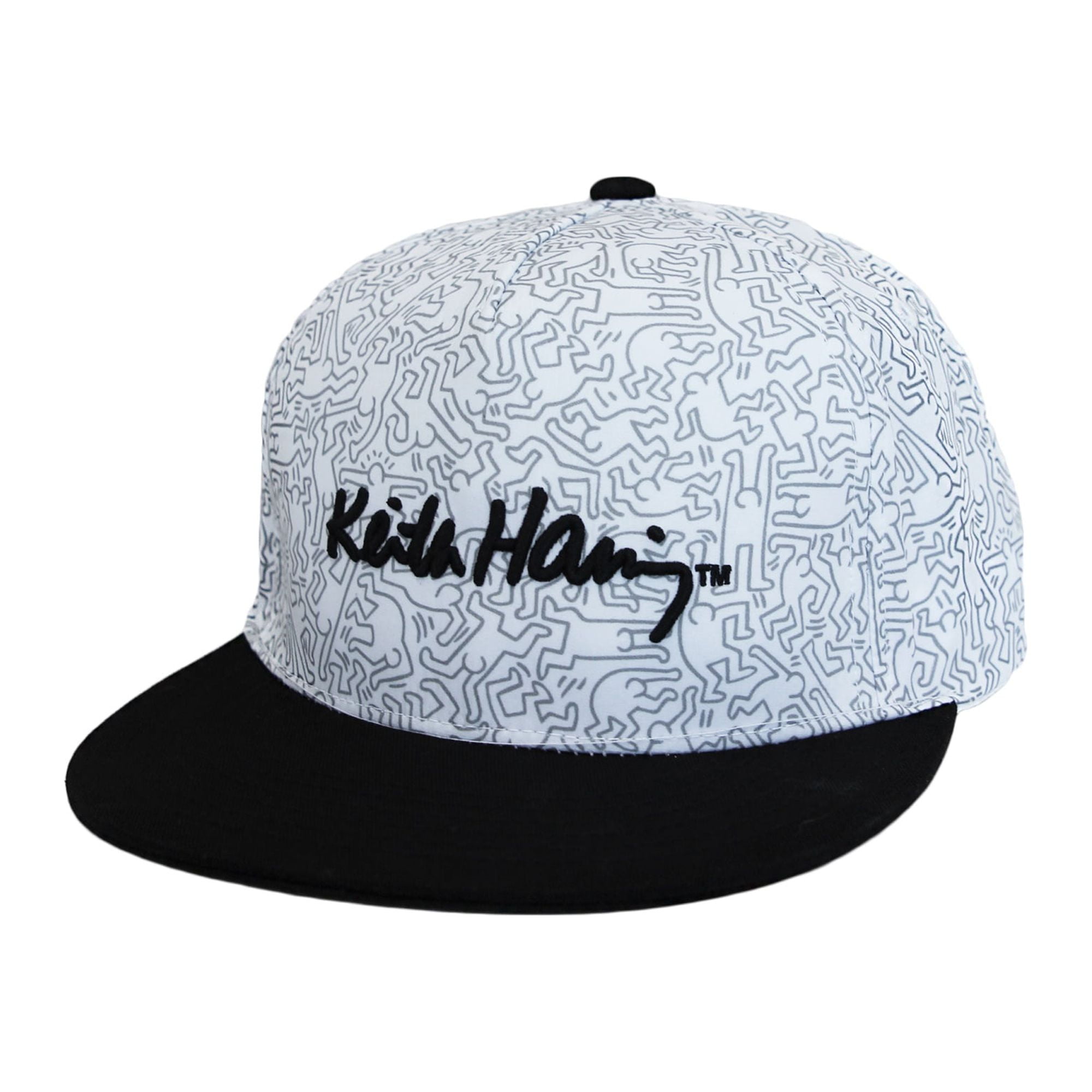WITHMOONS Snapback Cap Keith Haring Signature Embroidered Hat CR21215 ...
