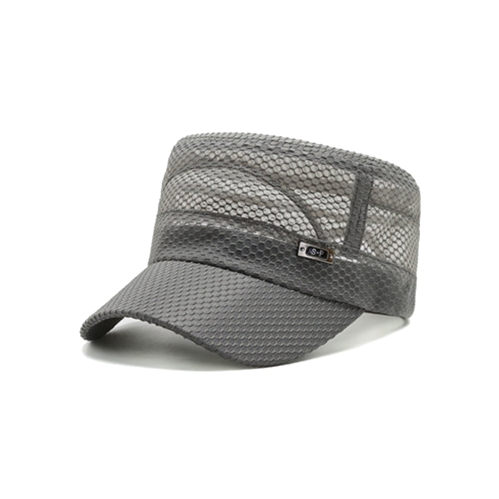 WITHMOONS Summer Breathable Cadet Hat Basic Mesh Military Army Cap YZ40117 (Lightgrey) - Walmart.com