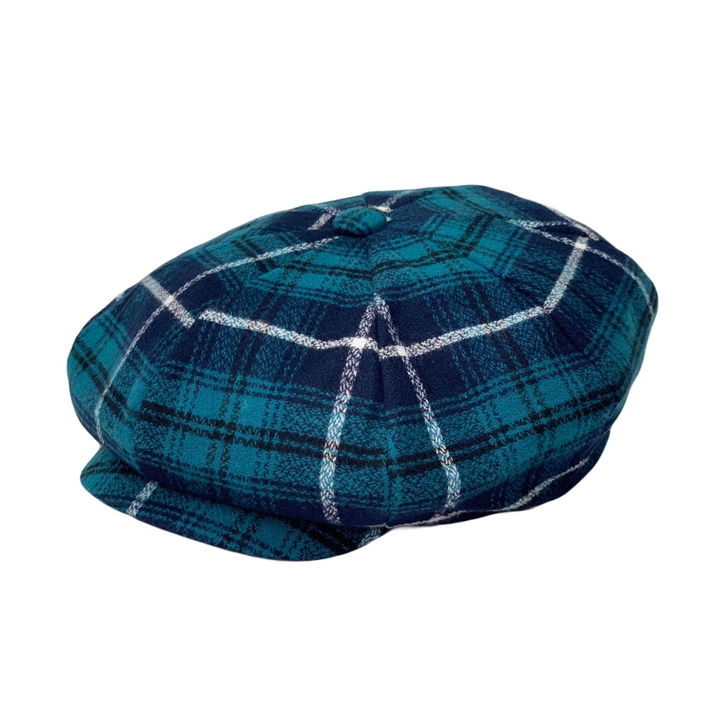 WITHMOONS Tartan Plaid Check Baker Boy Flat Cap Beret Simple Newsboy ...