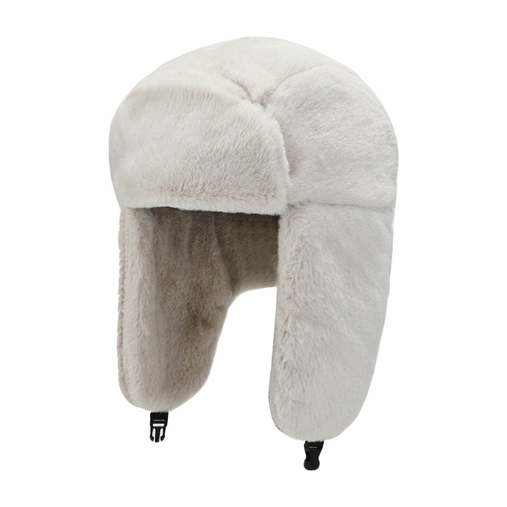 WITHMOONS Trapper Russian Bomber Hat - Winter Fluffy Trooper Ski Ear ...