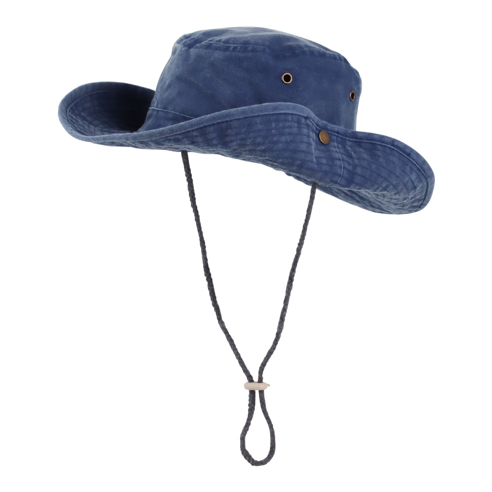 WITHMOONS Wide Brim Boonie Bush Hat Fishing Hiking Hat Safari Cap ...