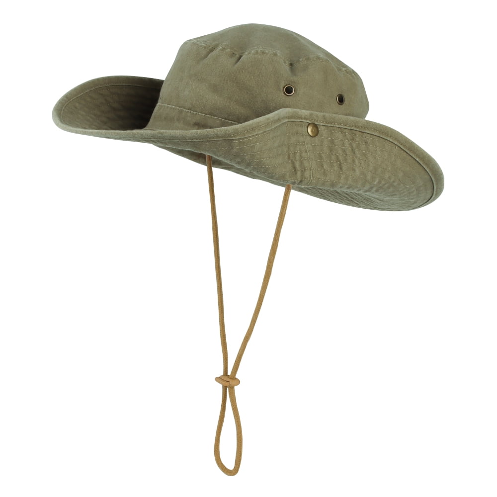 WITHMOONS Wide Brim Boonie Bush Hat Fishing Hiking Hat Safari Cap ...