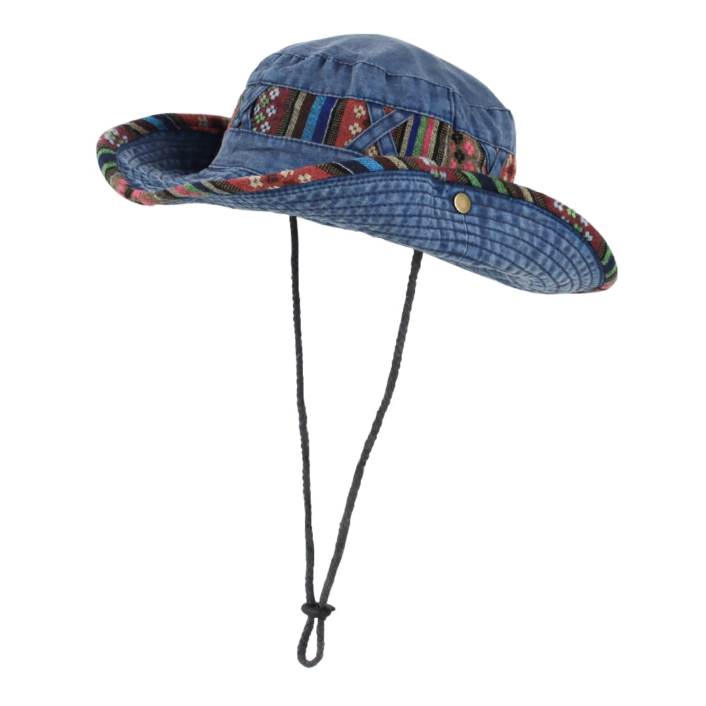 WITHMOONS Wide Brim Boonie Bush Hat Fishing Hiking Hat Safari Cap ...