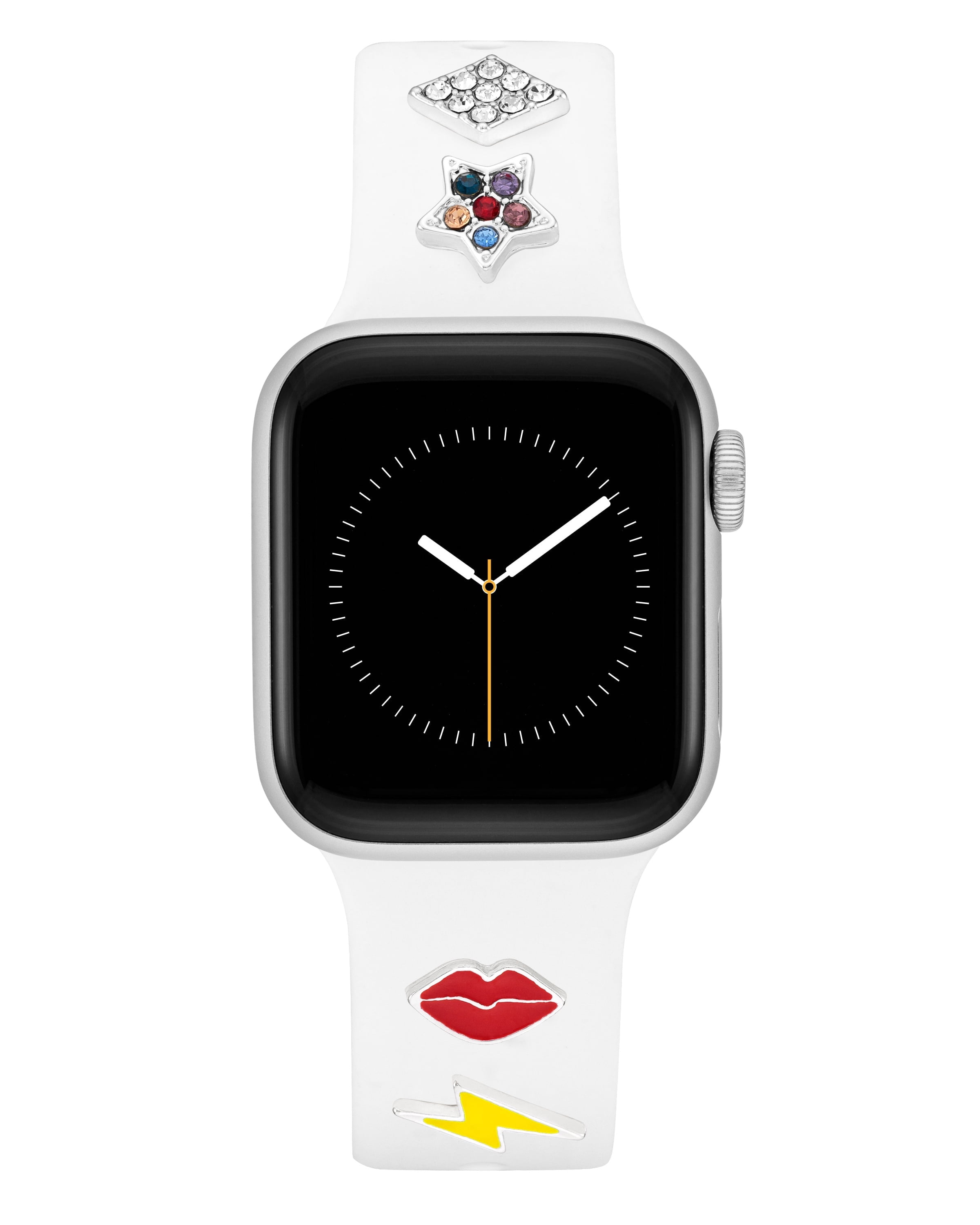 WITHit Band Candy Smooth Goodness White Silicone Band and Glamour Charm ...