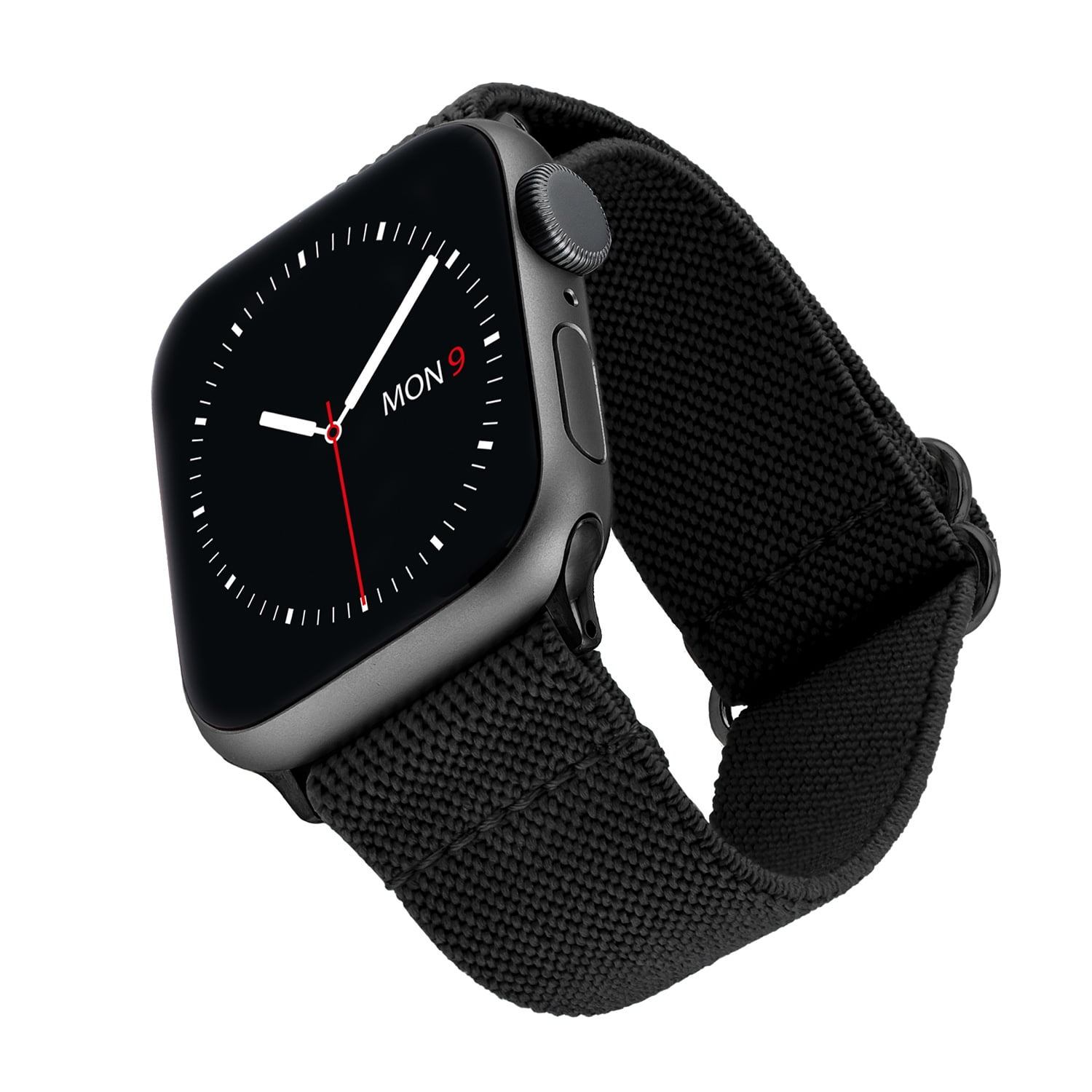 WITHit Black Woven Elastic Band with Slider Closure for 38/40/41mm ...