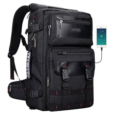 WITZMAN Carry On Travel Backpack for Men Convertible Nylon Backpack 3 ...