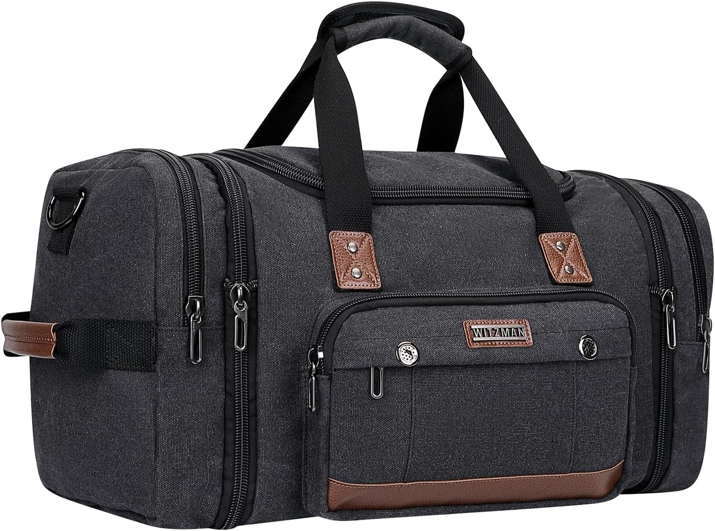 Free Shipping! WITZMAN Mens Duffle Bags for Traveling Canvas Weekender ...