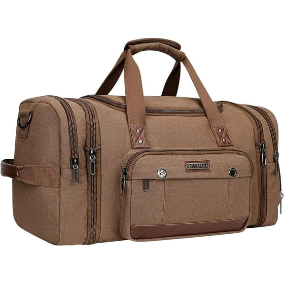 Canvas Expandable Duffle Bag for Men Traveling, Luggage Travel Bag ...
