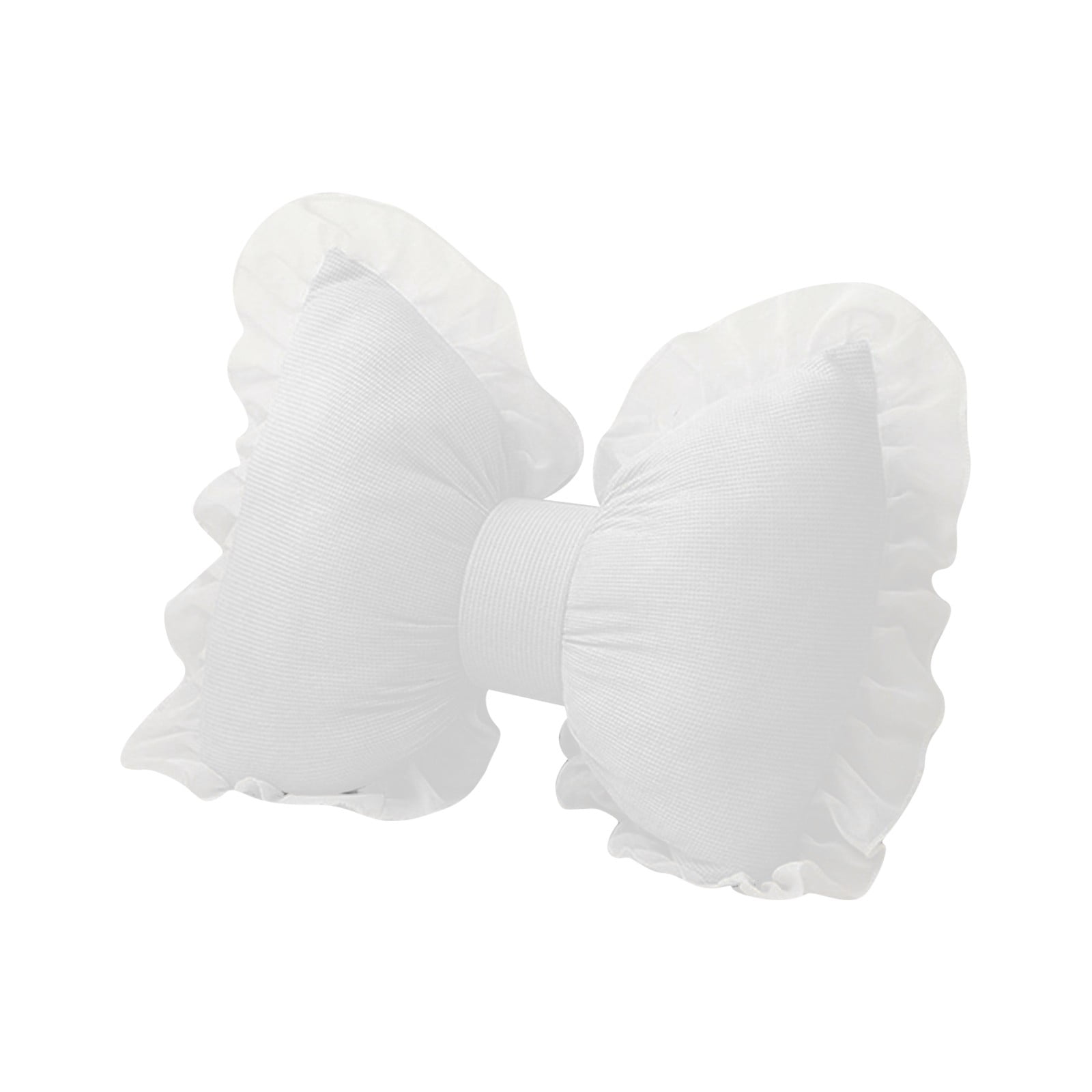 WIURAY Polyester Doll Bow Pillow Cute Bow Shaped Pillows Lumbar Pillow ...
