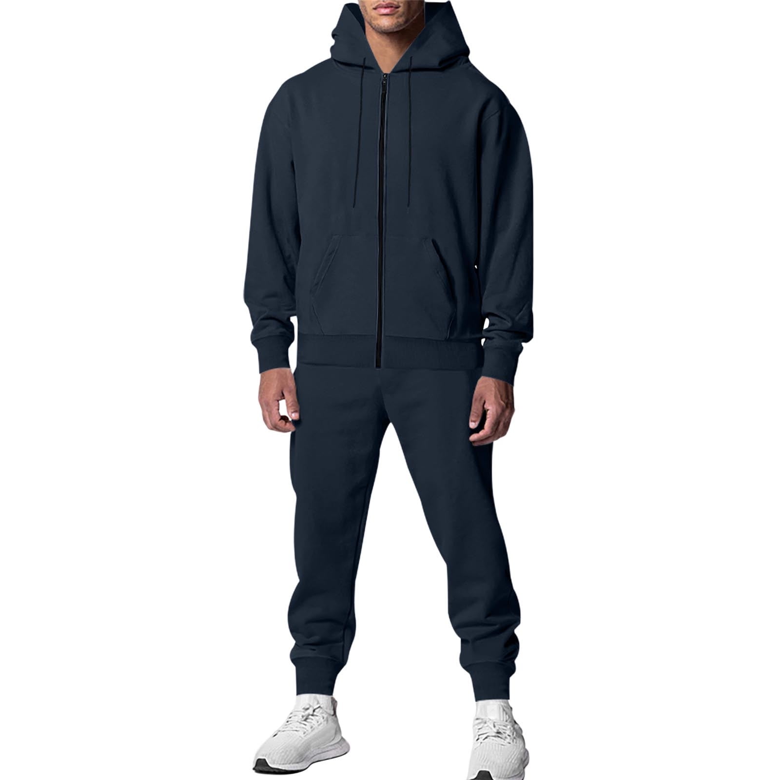 WIZUTIZ Mens Track Suit, 2 Piece Casual Sport Jogger Set 2026，Workout ...
