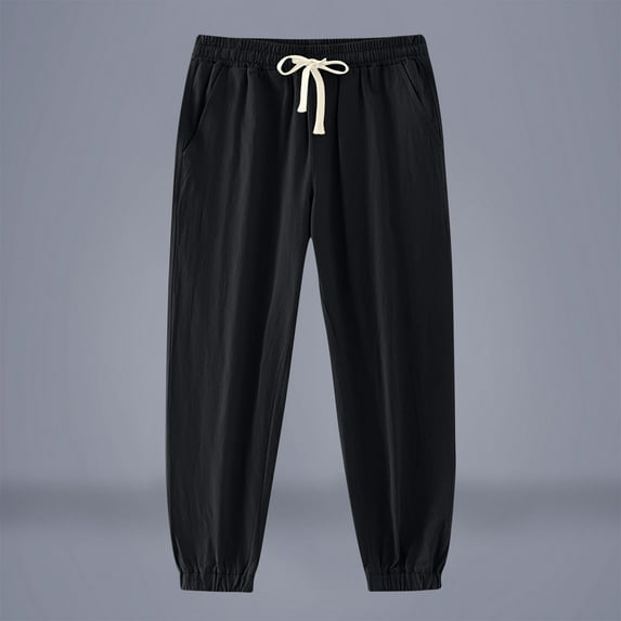 WIZUTIZ Mens Workout Gym Vacation Running Pants for Mens Ruched ...