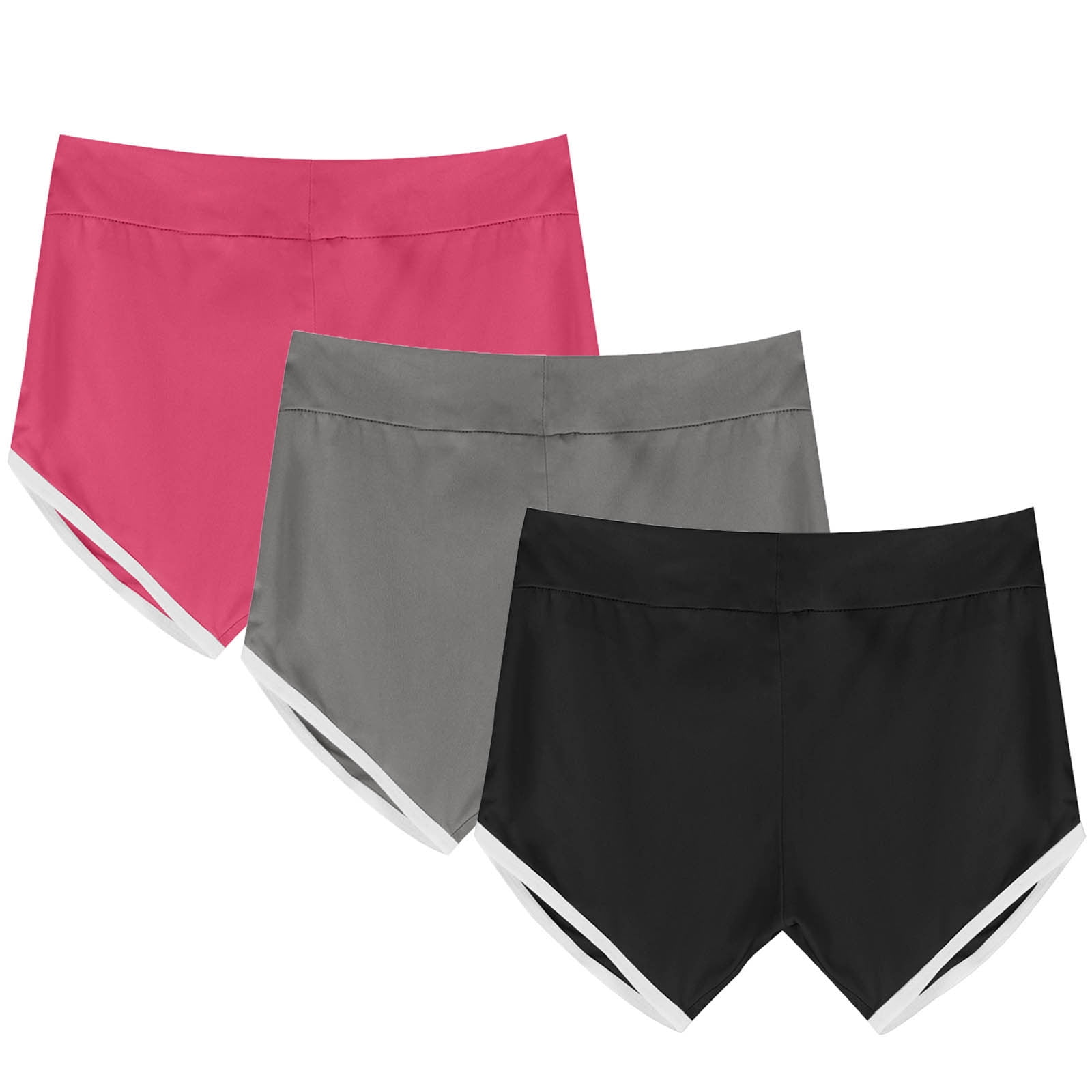 WIZUTIZ Swim Shorts Women Plain Relaxed Slimming Dance Dolphin Shorts 3 ...