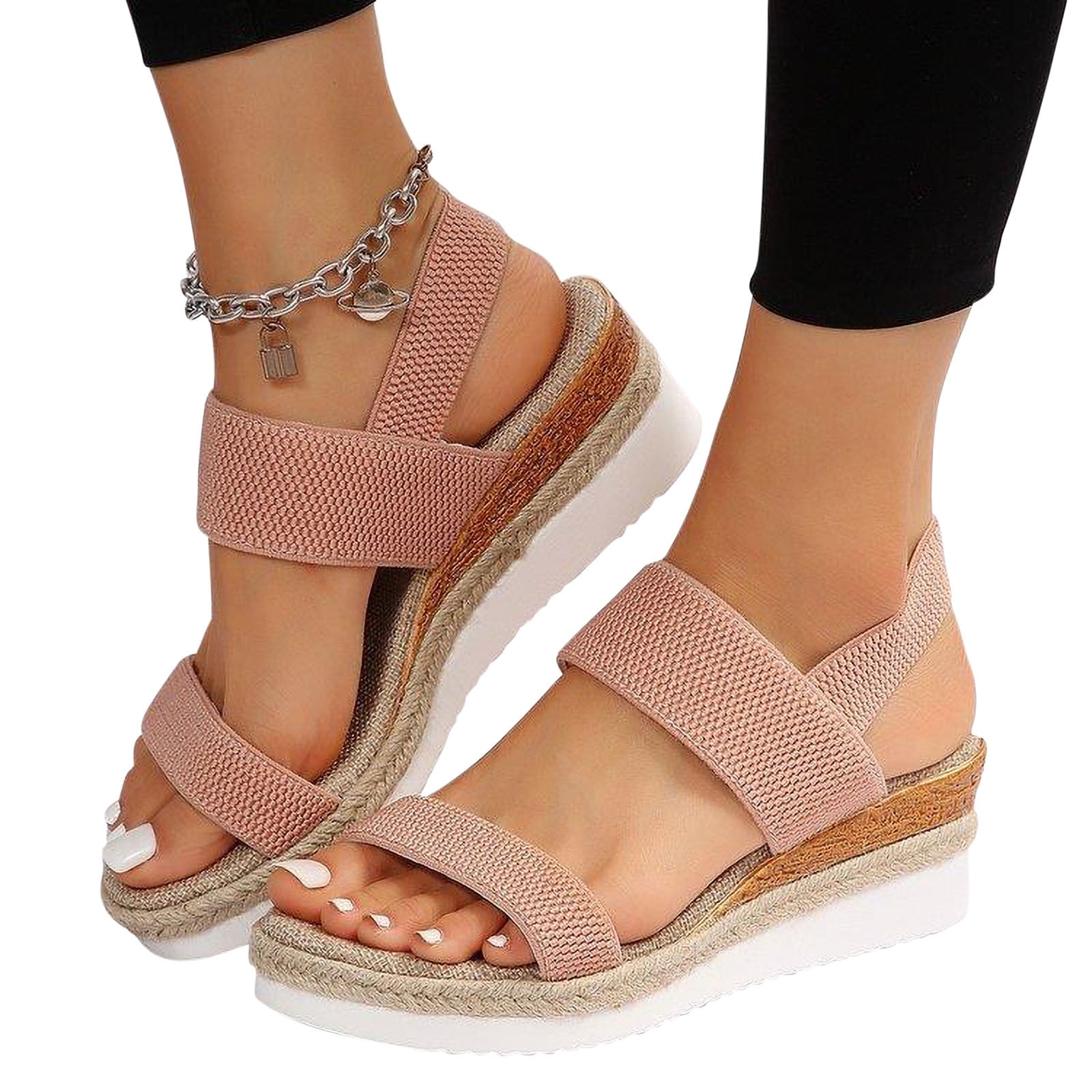 WIZUTIZ Wedge Sandals for Women Sandals for Women 2025 Comfortable ...