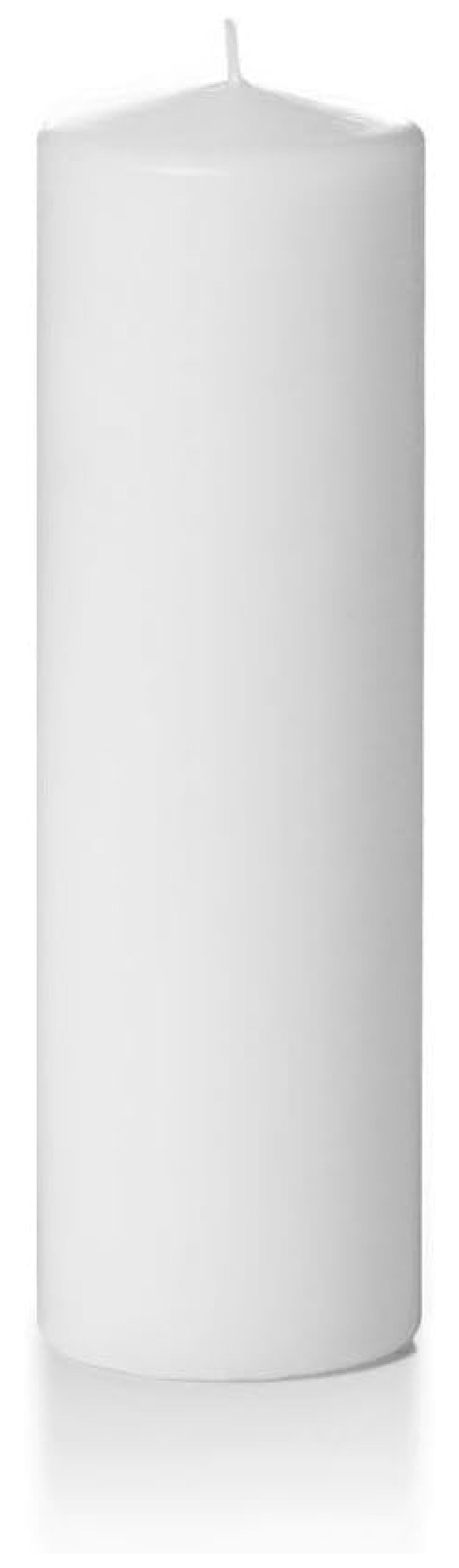 WIixle 3" x 10" White Round Pillar Candles - 3 per Pack - Walmart.com