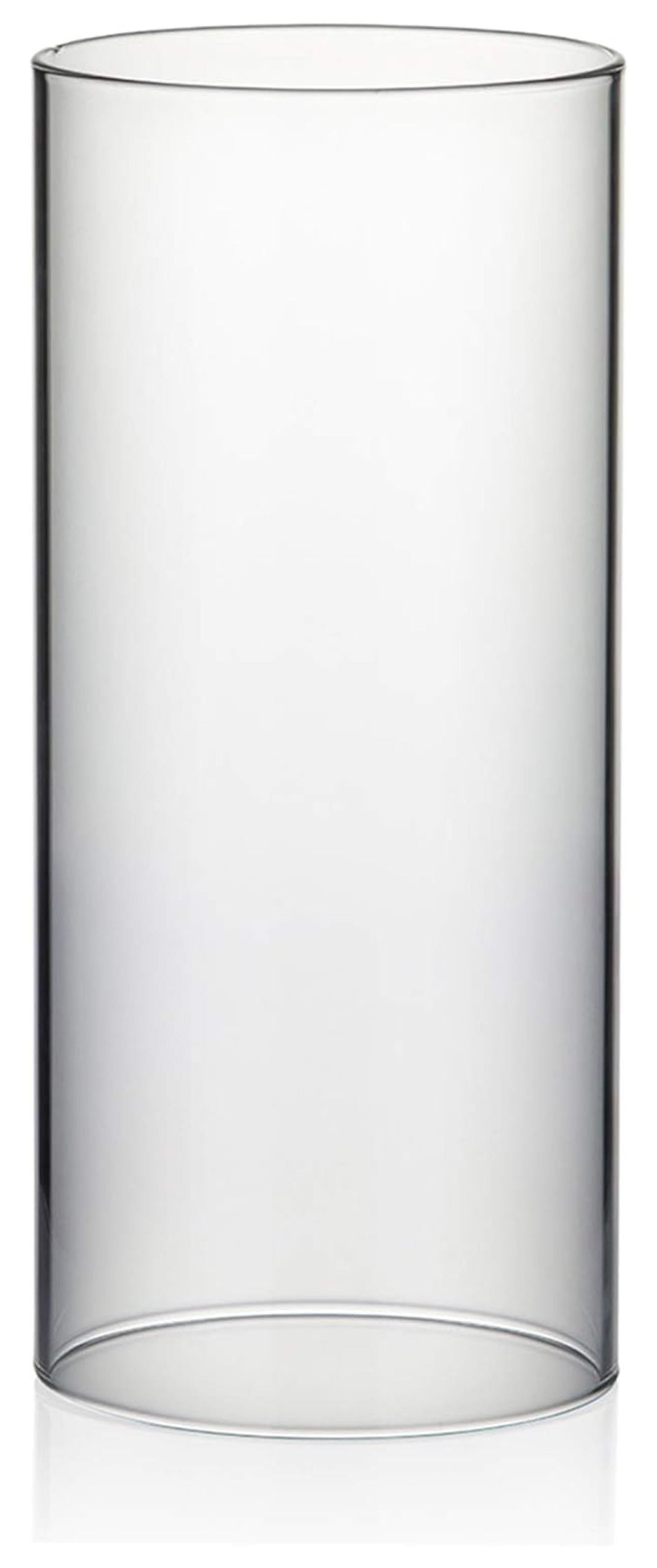WIixle Candle Holder Sleeve, Wide 3.5", Height 8", Clear Glass Cylinder ...