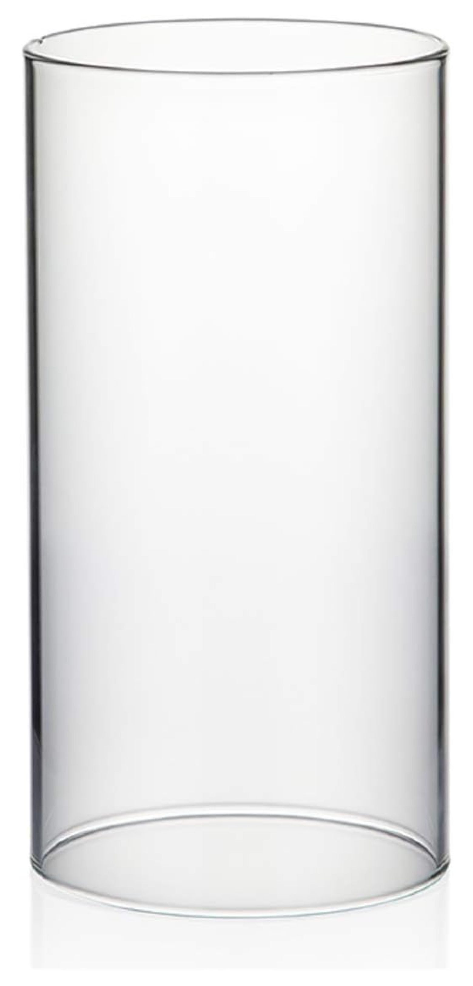WIixle Candle Holder Sleeve, Wide 4", Height 8", Clear Glass Cylinder ...