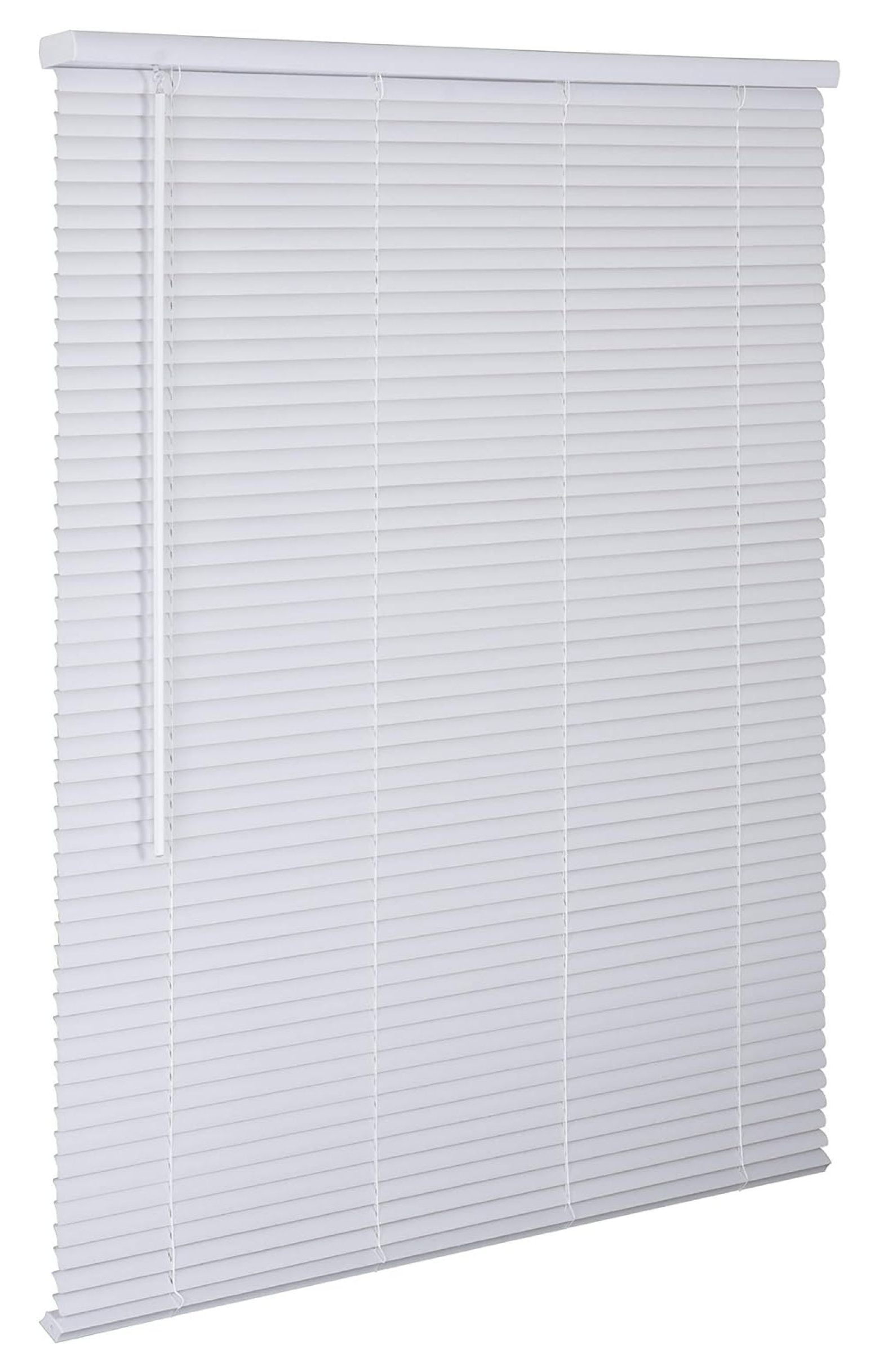 WIixle Cordless 1" Vinyl Mini Blind 64" Wide x 64" Long, White ...
