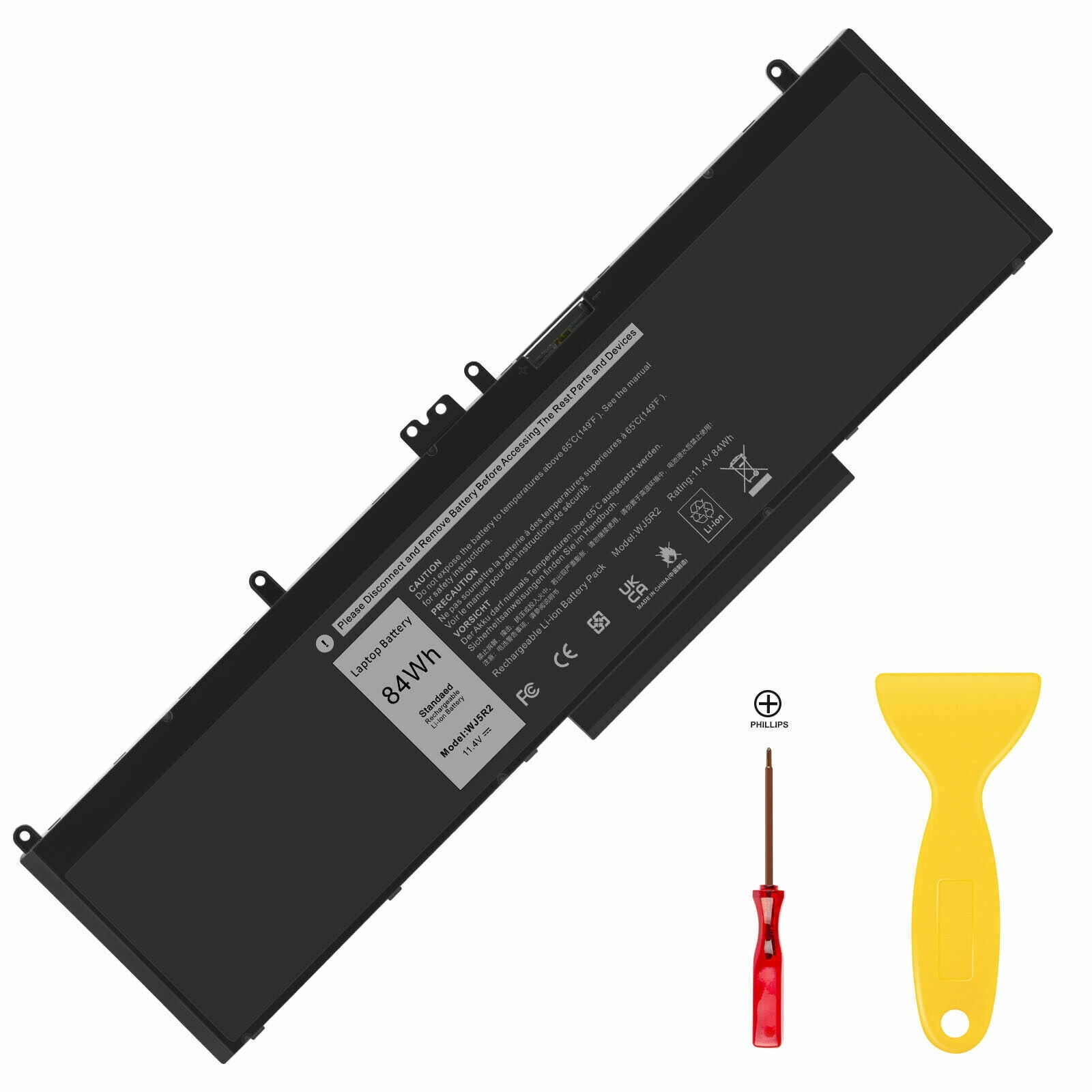 WJ5R2 4F5YV 6 Cell Laptop Battery for Dell Latitude E5570 Precision ...