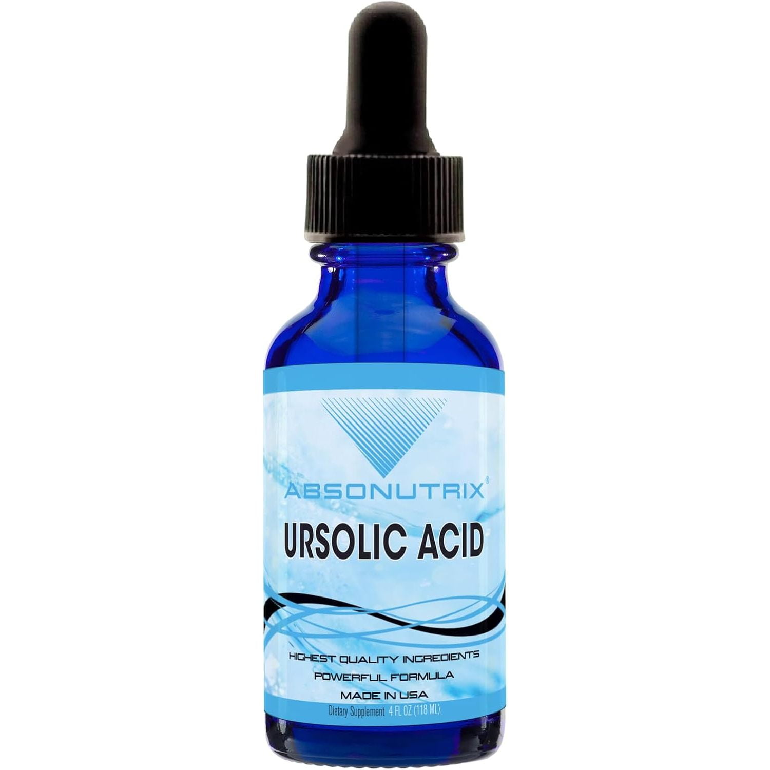 WJBP Ursolic Acid 590mg, 4 Fl Oz Bottle, 200 Highly Potent Servings ...