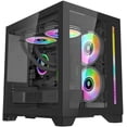 WJCOOLMAN Mini PC Case M-ATX/ITX Sea View Room Dual Tempered Glass ...