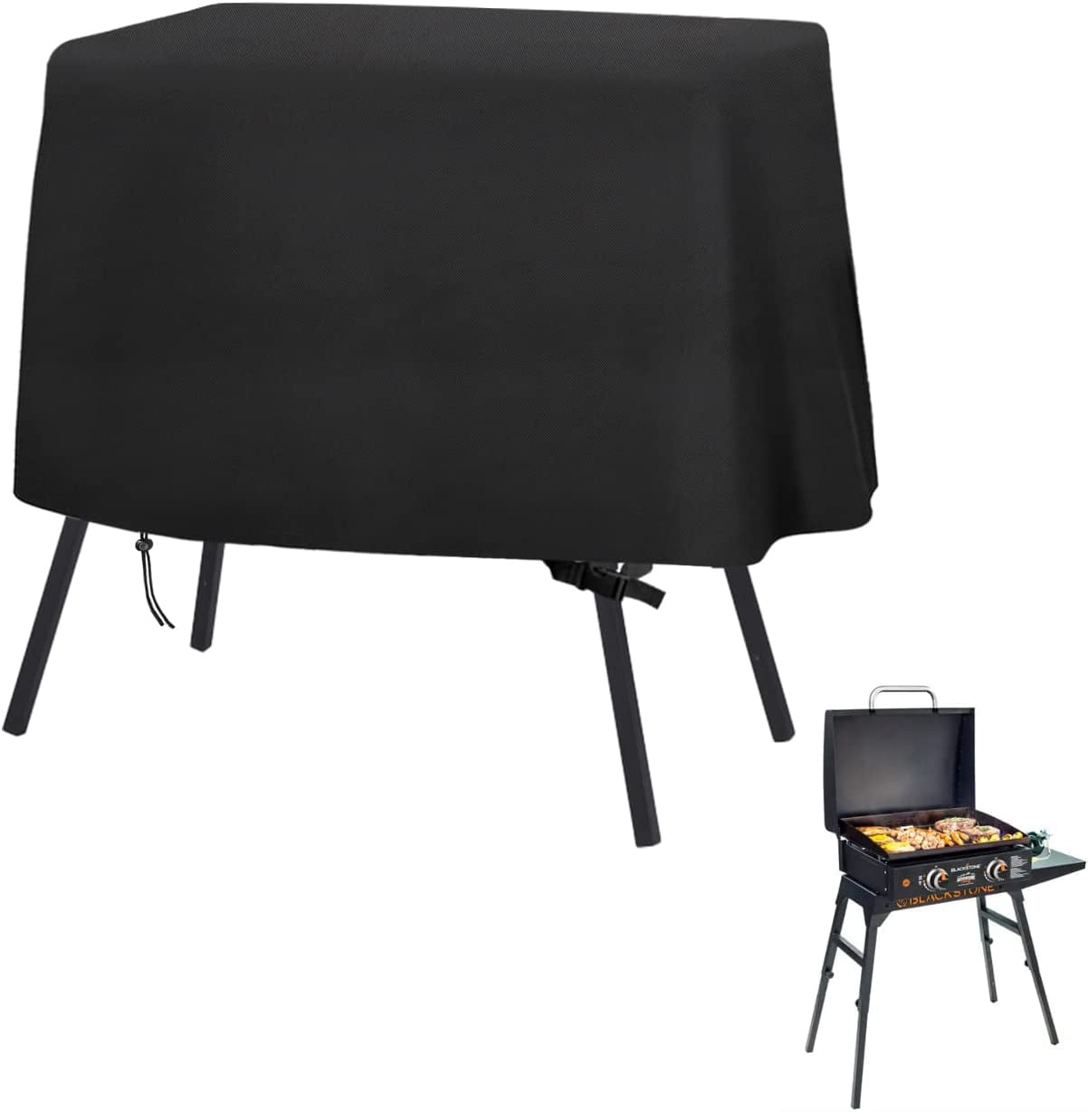 Waterproof Black Grill Cover, 40x23x29in, Fits 17in & 22in Griddle ...