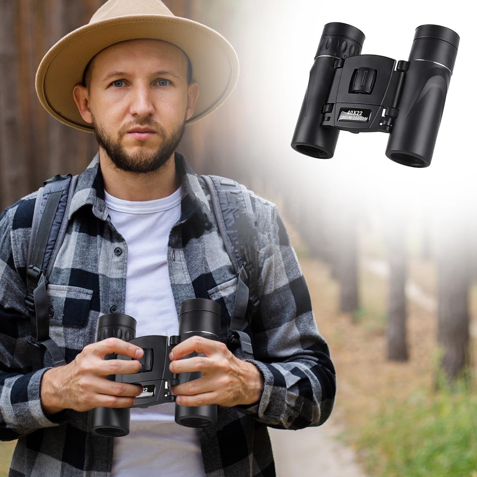 WJHWSX Binoculars Telescope，Compact Lightweight Travel Telescope ...