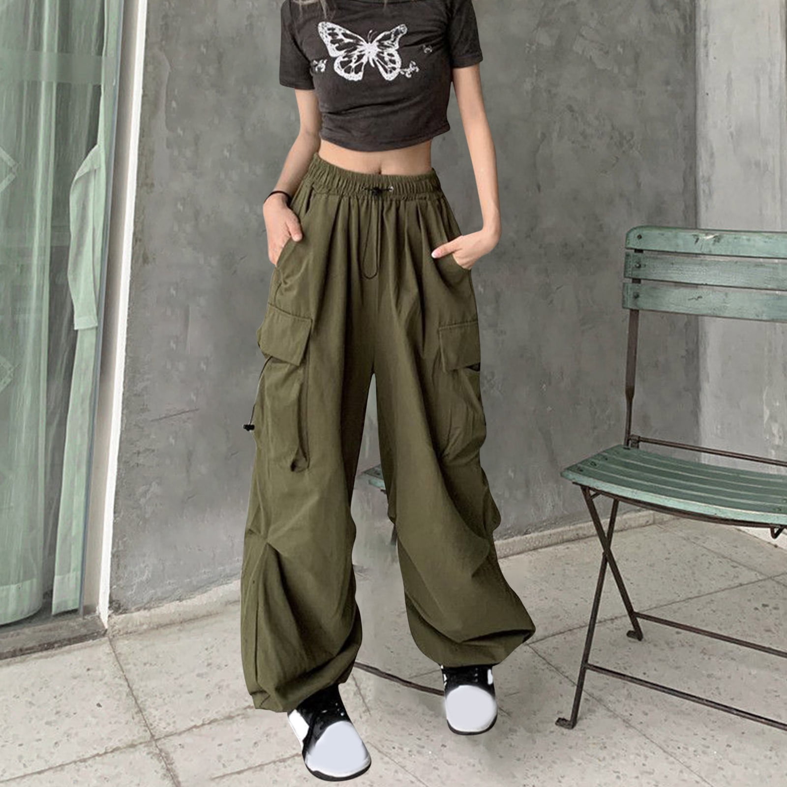 WJHWSX Cargo Pants Women,Women Cargo Pants,Women's Cargo Pants,Pockets ...