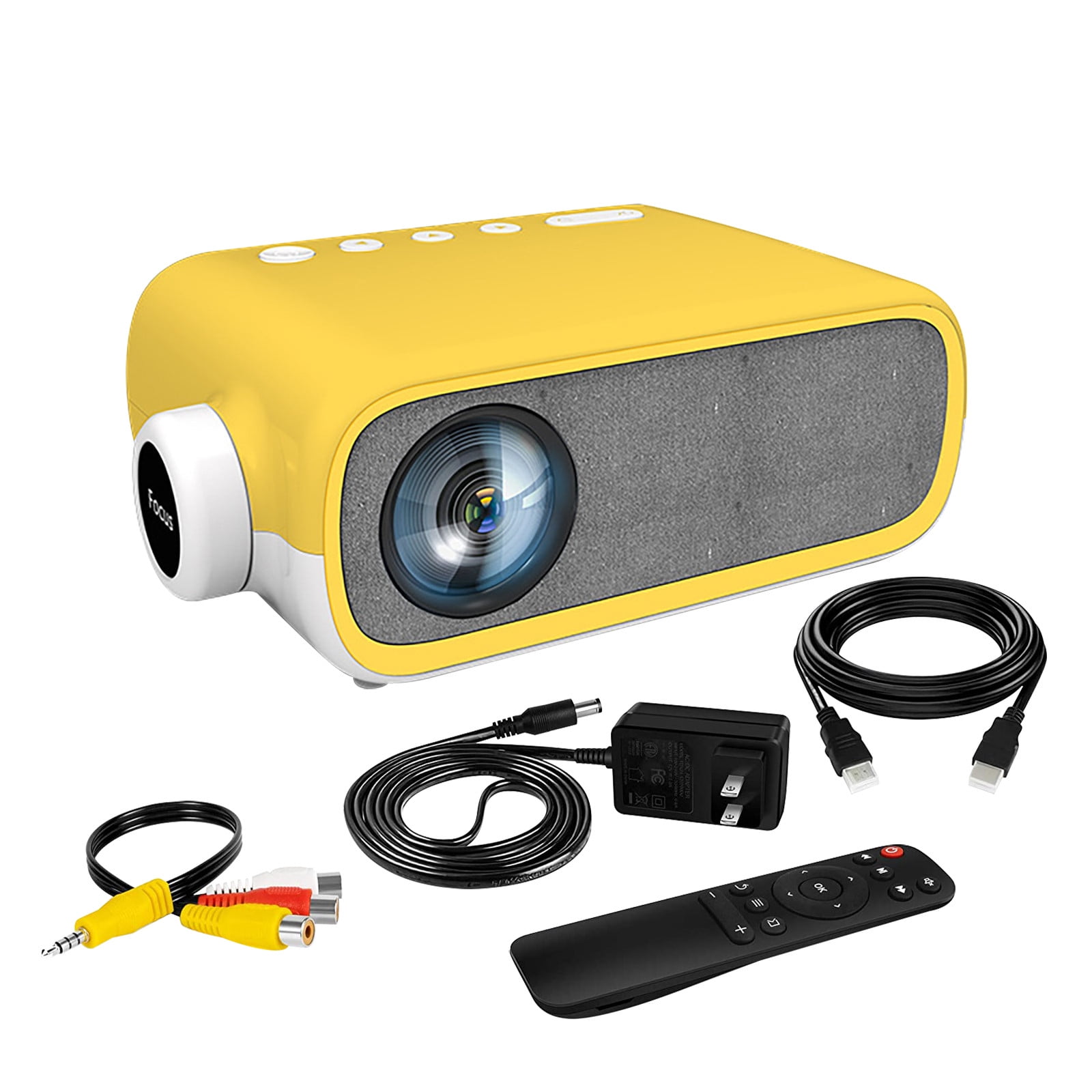 WJHWSX Mini Projector,Portable Mini Projector Clearance,1080P Supported ...