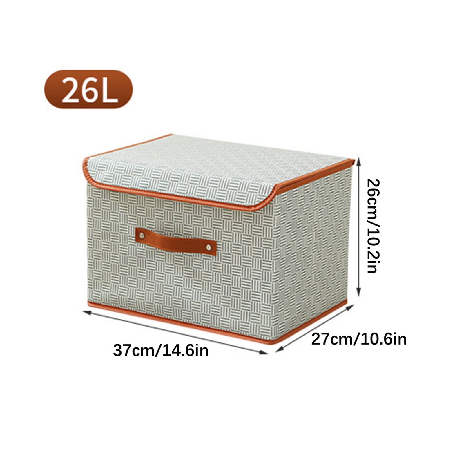 WJHWSX Storage Boxes with Lids,Handle Closet Space Saver Stackable Bins ...
