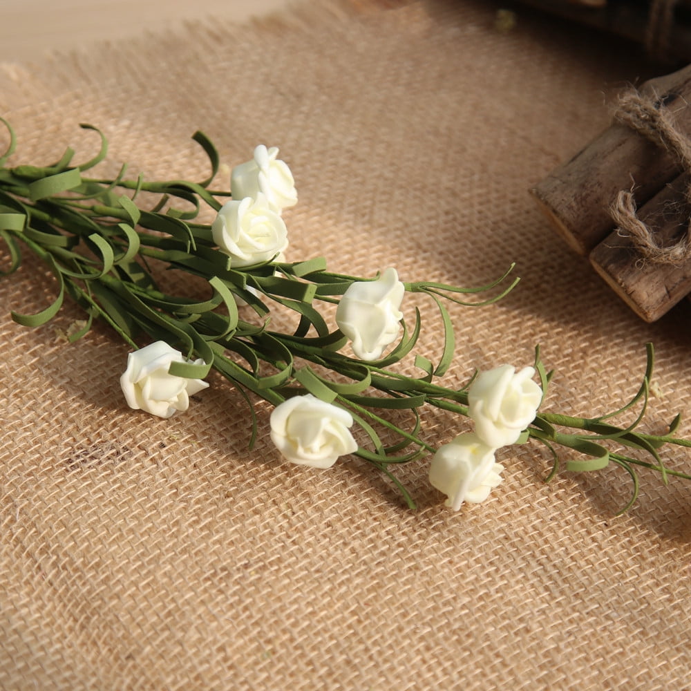 WJHWSX White Roses Artificial Flowers Bulk,Fake Flowers Clearance ...