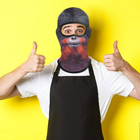 WJJIAO 3D Cat Dog Husky Ski Balaclava Sheisty Face Mask with Ears ...