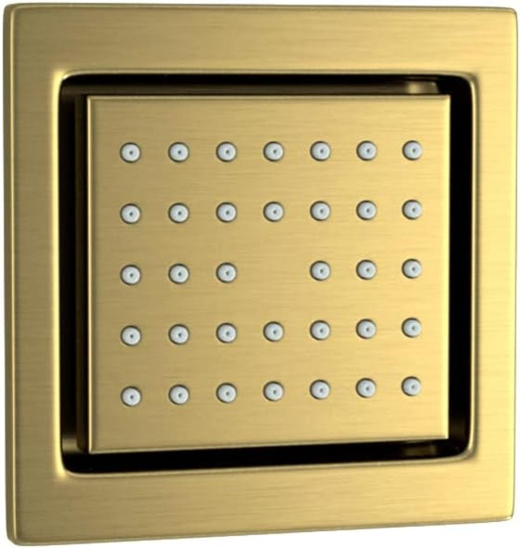 WJSP Brass Square Massage Shower Body Sprayer Jets Brushed Gold ...