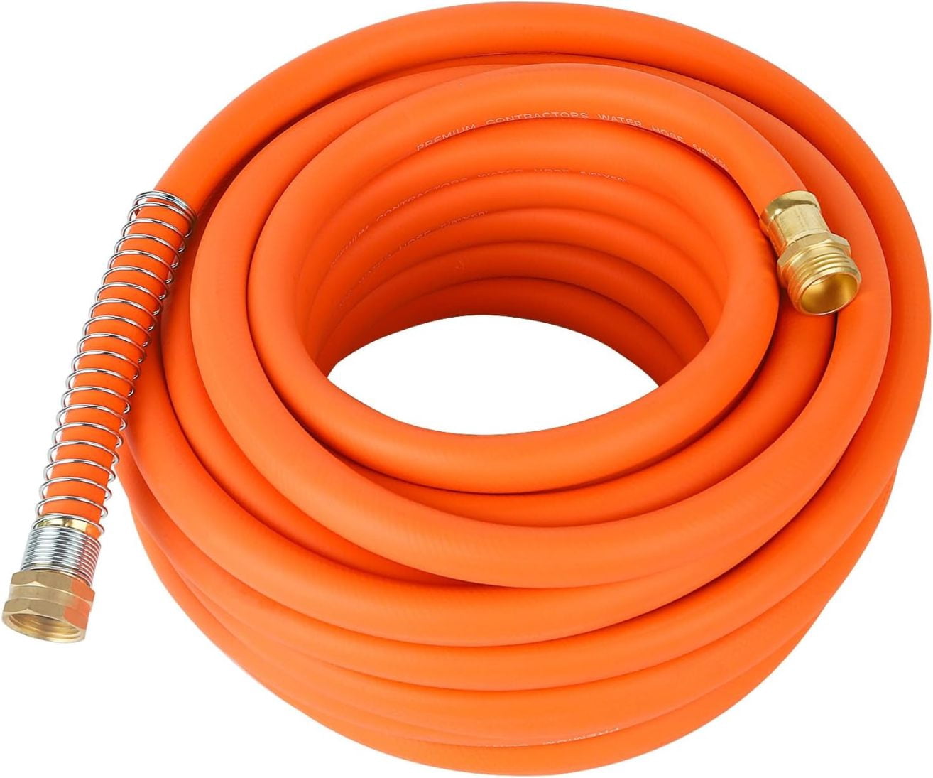 WJSP Garden Hose 5/8 in. x 50 ft, Heavy Duty Hybrid Garden Lead-Free ...
