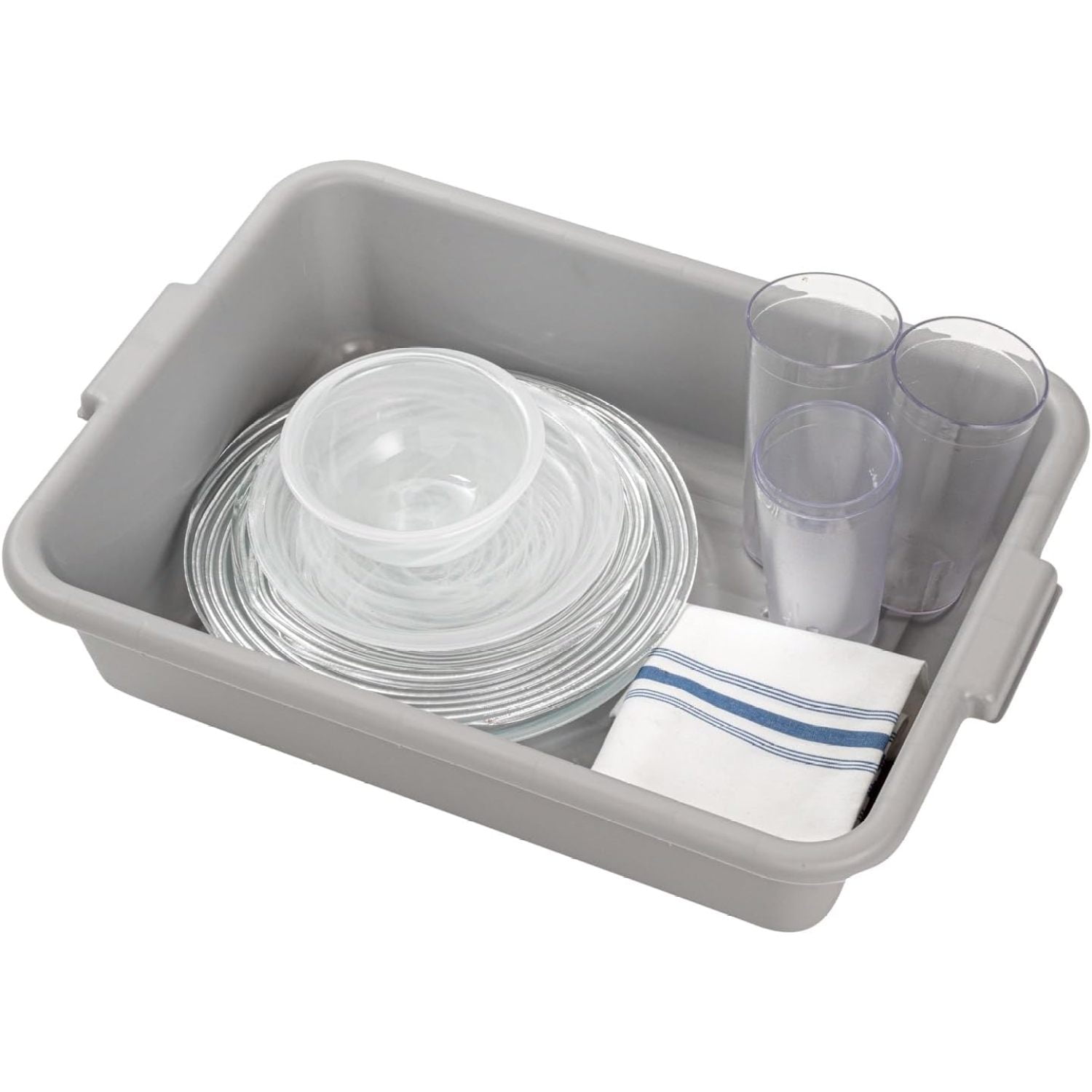 WJSP TUBS ONLY: RW Clean 20 x 15 x 5 Inch Kitchen Bus Tub 1 Durable Bus ...