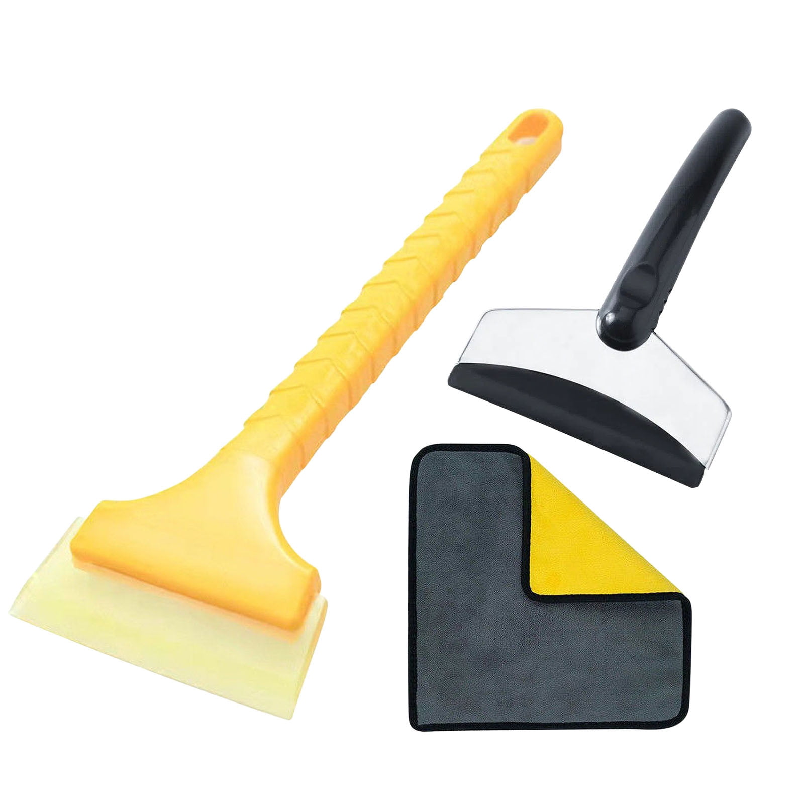 WJSXC Car Snow Shovel, Car Mounted Glass Stainless Steel Snow Scraper ...