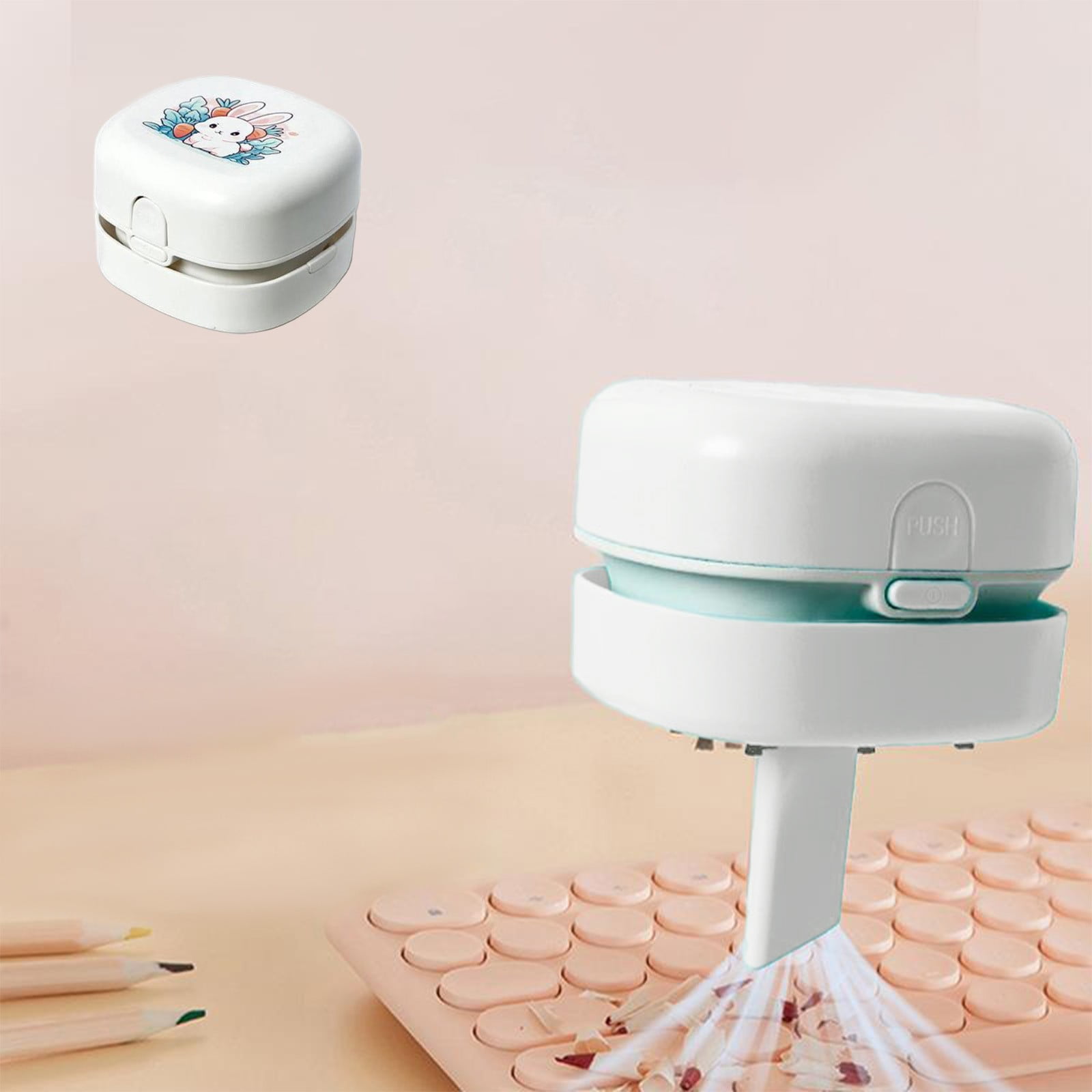 WJSXC Desk Vacuum, Mini Desktop Vacuum Cleaner with USB Charging Crumb ...