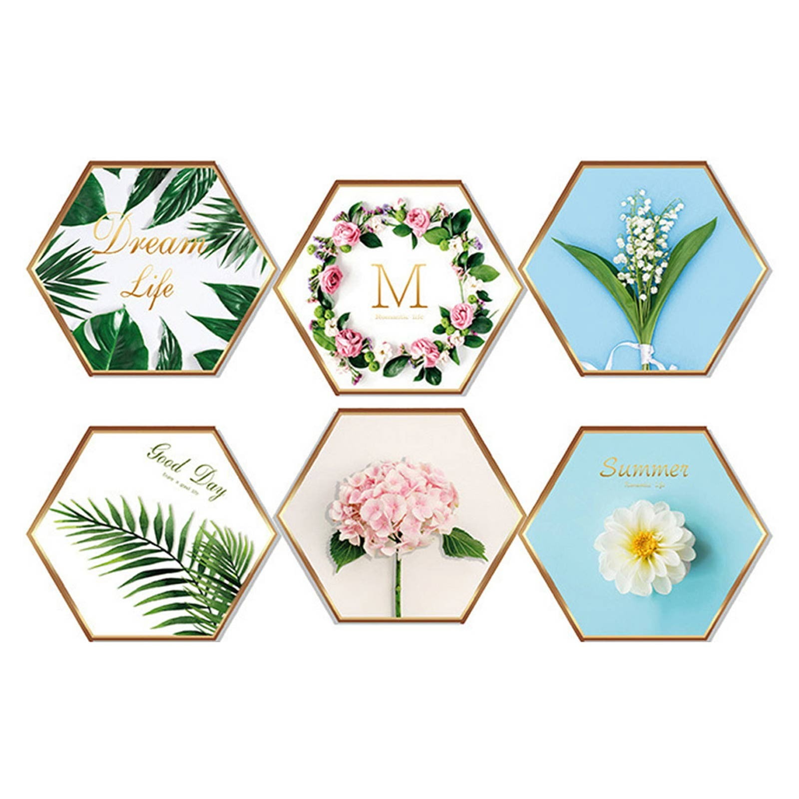 WJSXC Stickers Scandinavian Style Three-dimensional Wall Decals Living ...