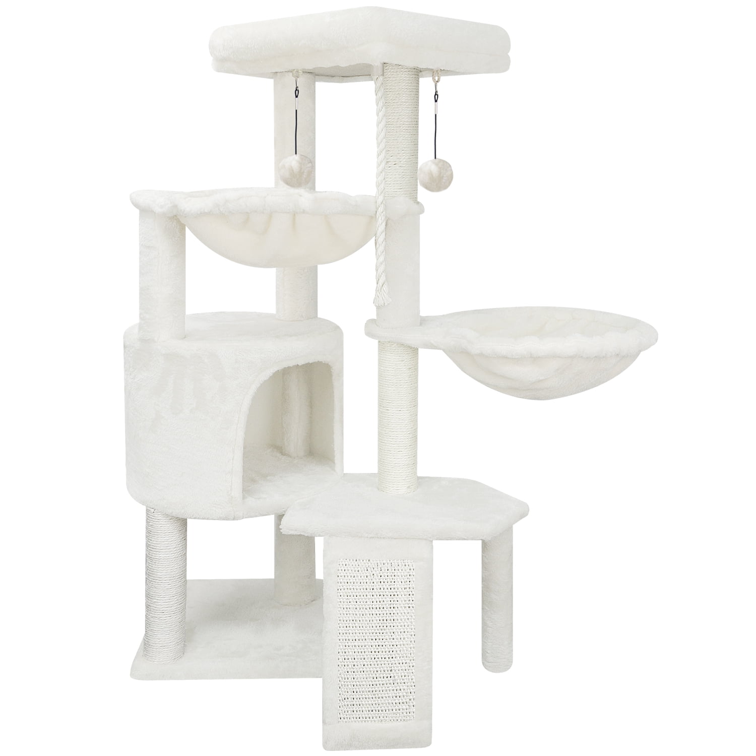WK Large Sturdy Cat Tree Tower: Kitten Activity Centre with Big Wood ...