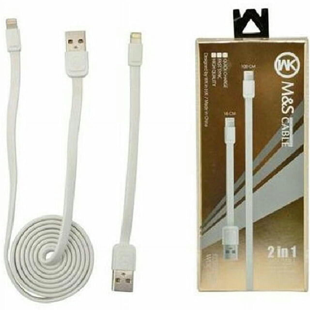 WK M&S 2 in 1 Ultra Fast Charge Data Cable WDC-009 Micro USB, Cable ...
