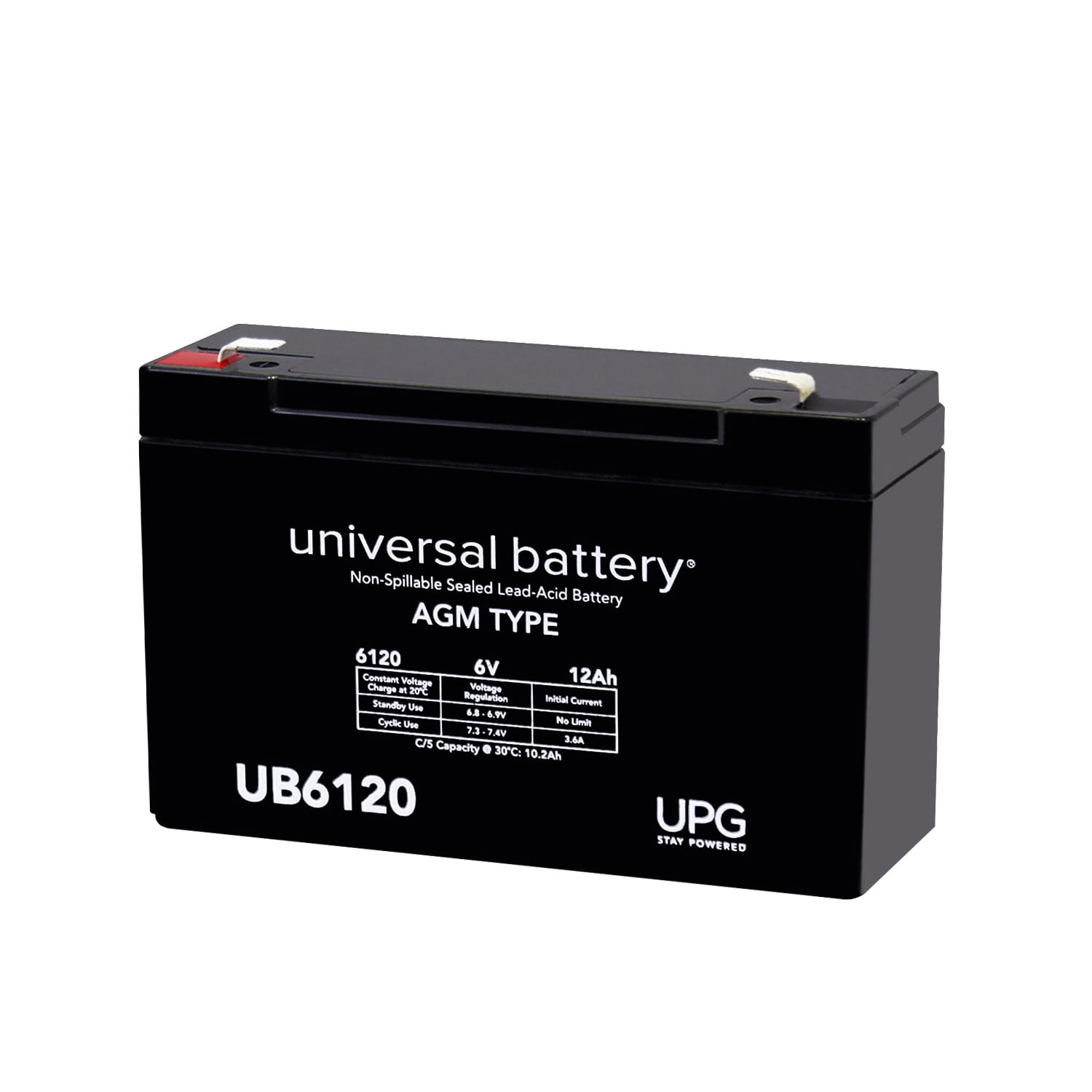 WKA6-12F2 Genuine 6 volt 12ah - Walmart.com