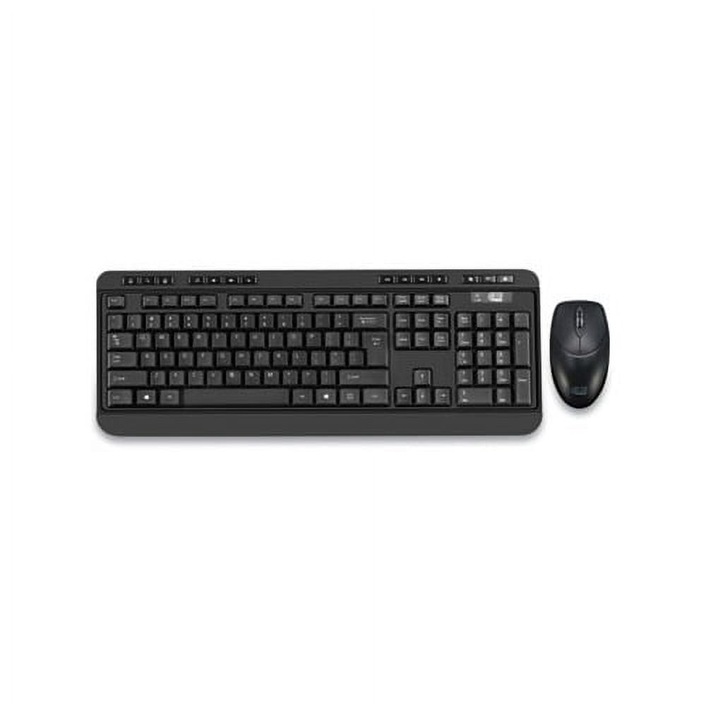 WKB-1320CB Antimicrobial Wireless Desktop Keyboard and Mouse 2.4 GHz ...