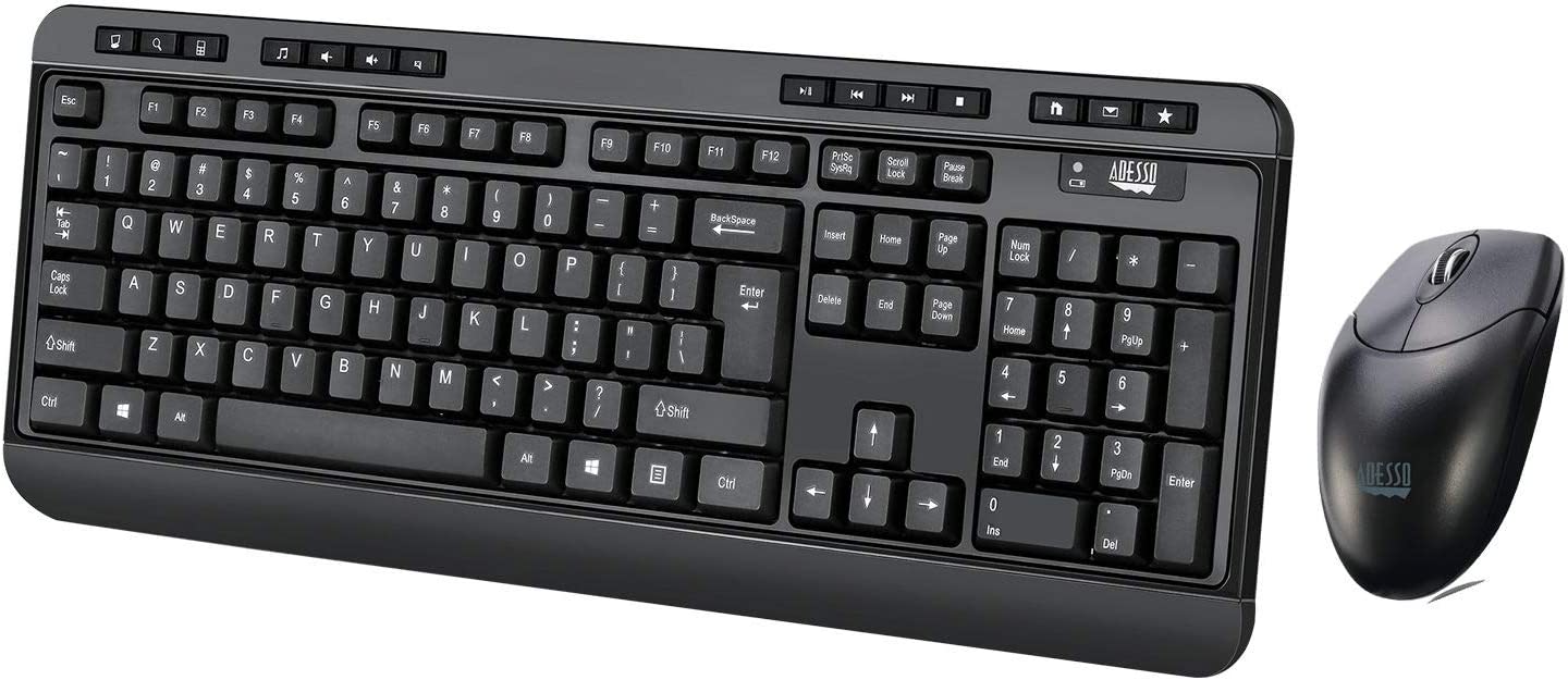 WKB-1320CB EasyTouch - Wireless Desktop Keyboard and Mouse Combo, Black ...