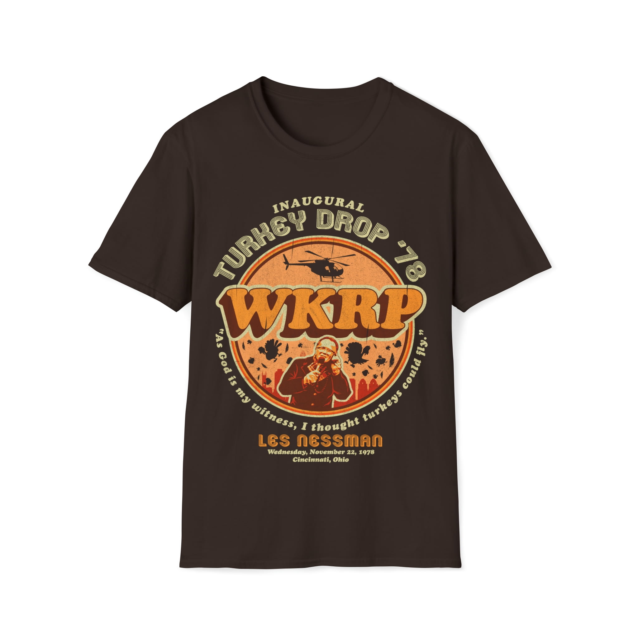 WKRP Turkey Drop '78 Softstyle T-Shirt - Walmart.com
